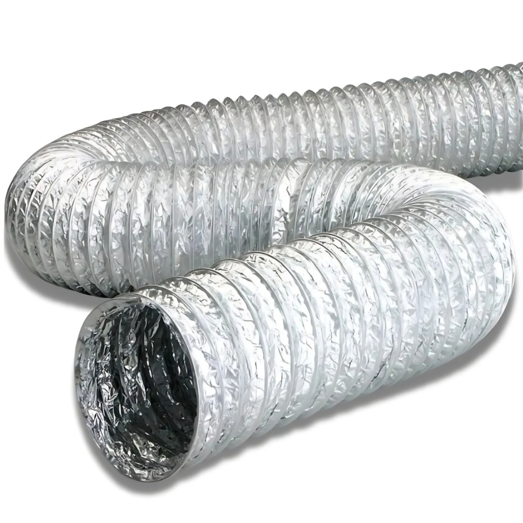 Duto 100mm 04 Polegadas 10 Metros Flexível Aluminizado Sem Isolamento ...