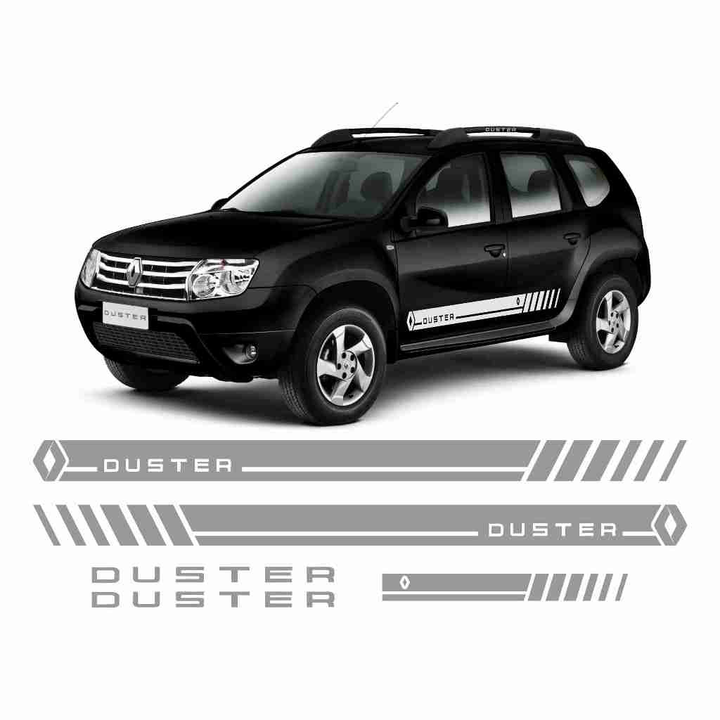 Adesivos Faixa Lateral E Traseira Hack Bagageiro Renault Duster ...