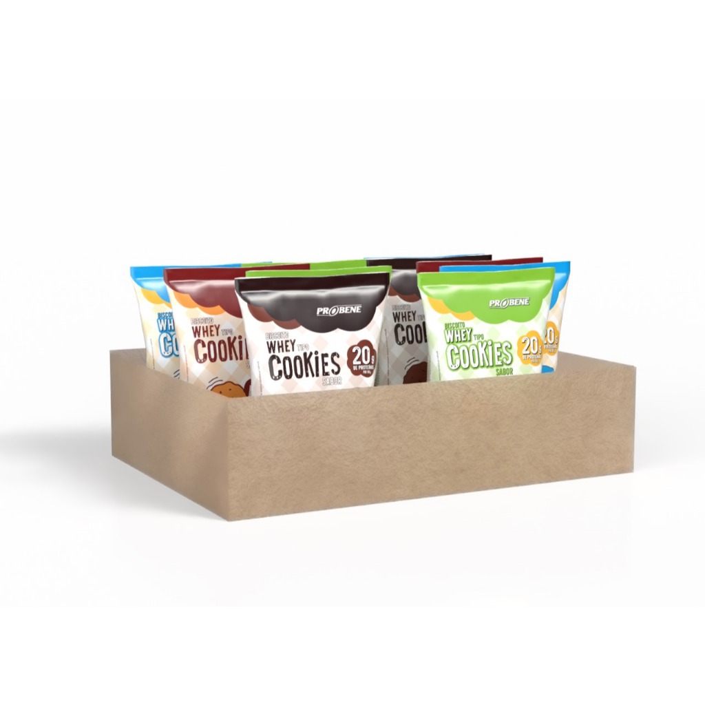 Cookies Whey 45gr Probene - 10 Und de sabores sortidos | Shopee Brasil