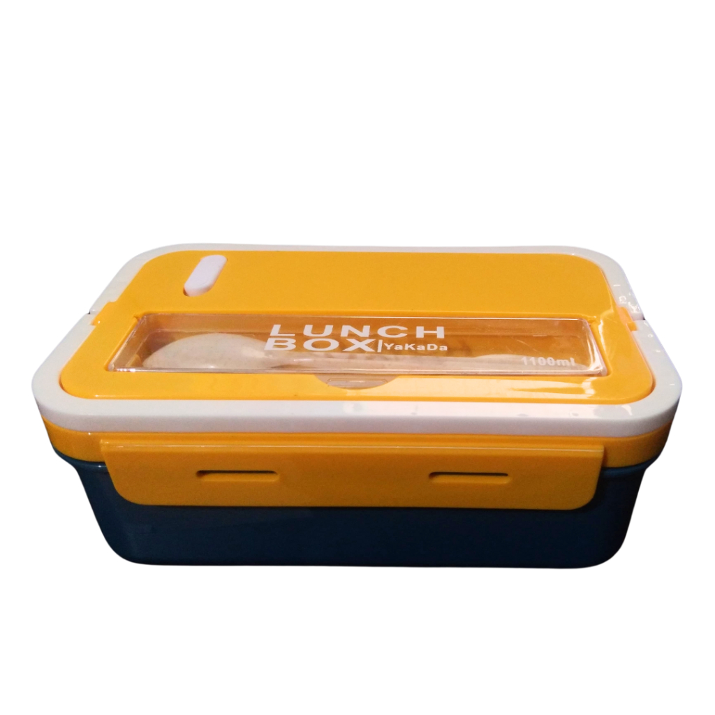 Marmita Lunch Box Yakada com Colheres, 1100ml | Shopee Brasil