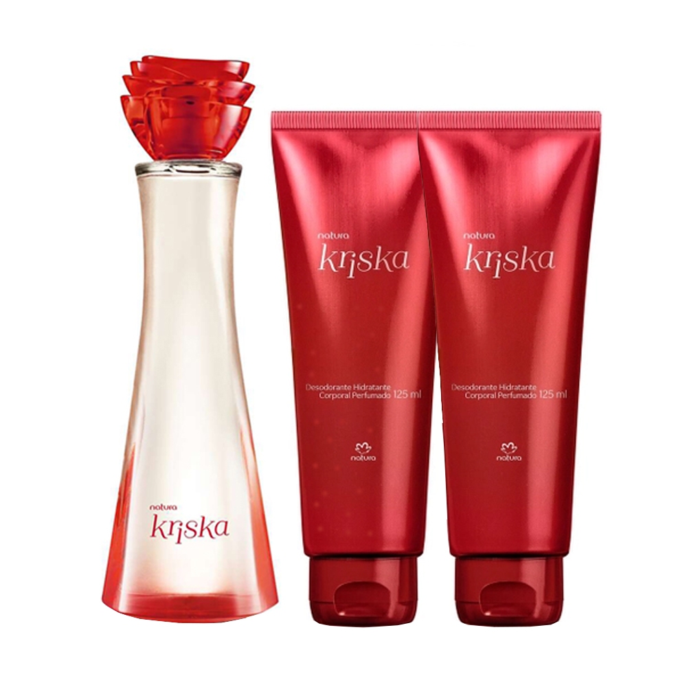 Kit Colônia Kriska Tradicional (Perfume, Hidratante, Sabonete Líquido ...