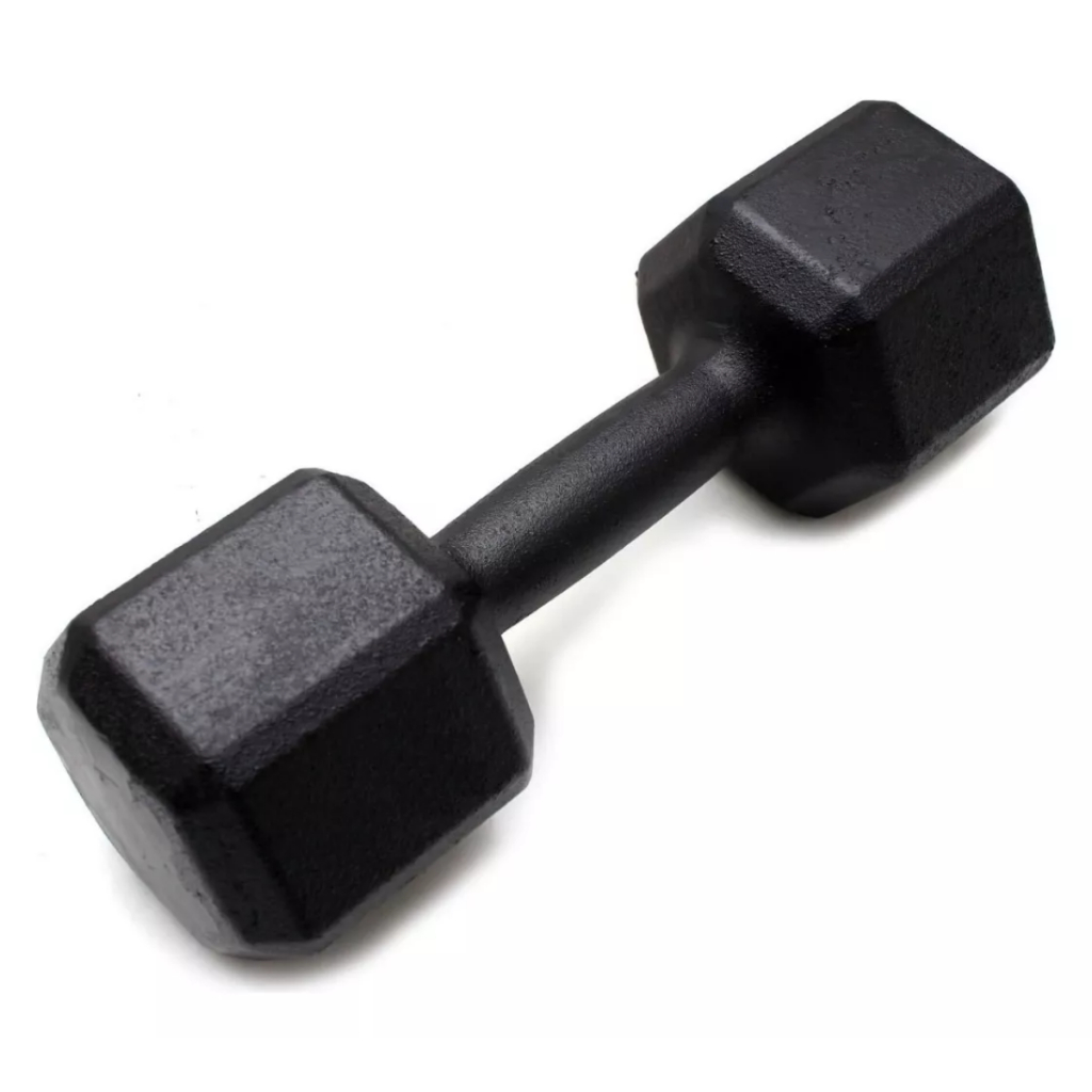 Halter Sextavado Pintado 5 ao 8 Kg "Unidade" - Treino em Casa ...