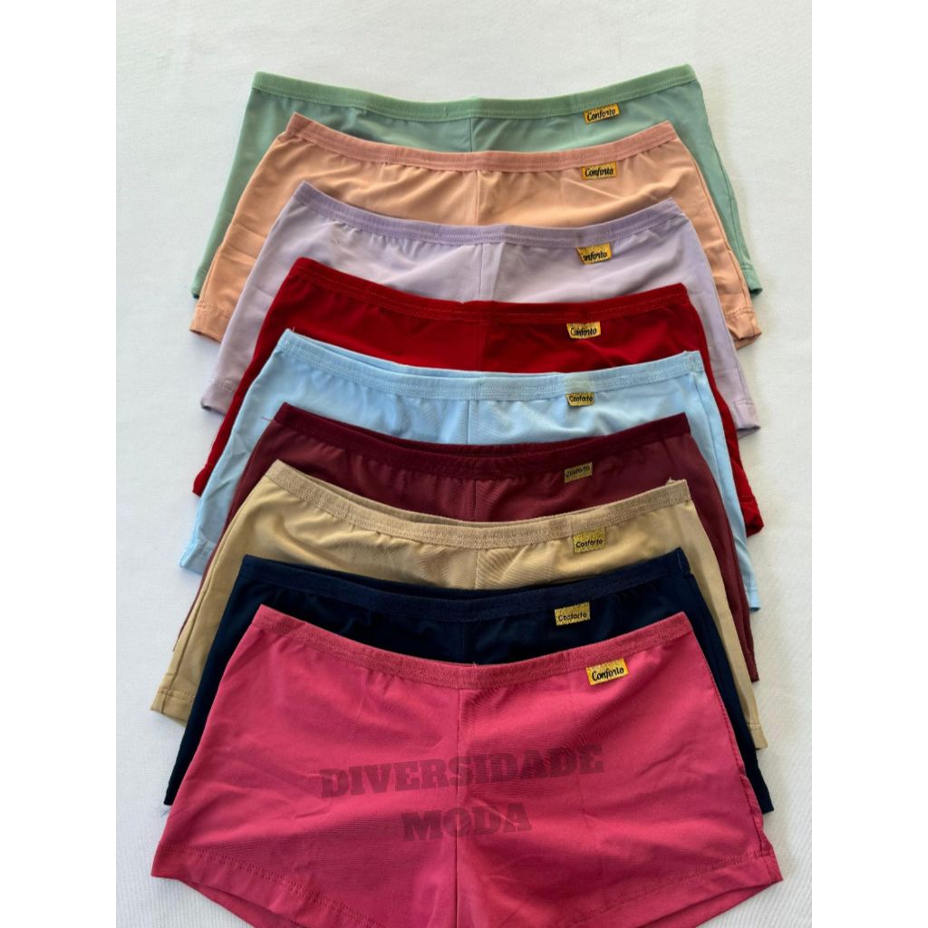 Kit Calcinhas Box Shortinho Cueca Feminina Boxer Conforto Atacado Revenda | Shopee Brasil