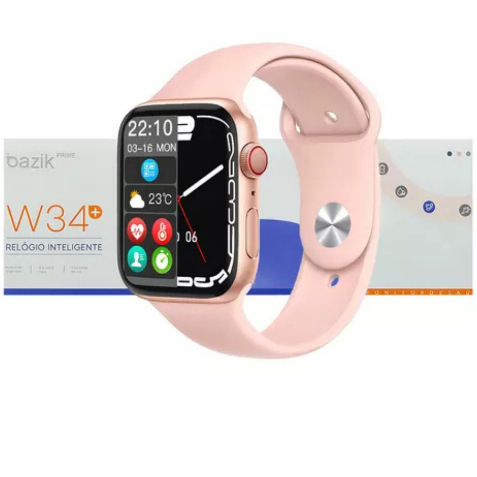 relogio smartwatch w34 digital inteligente | Shopee Brasil