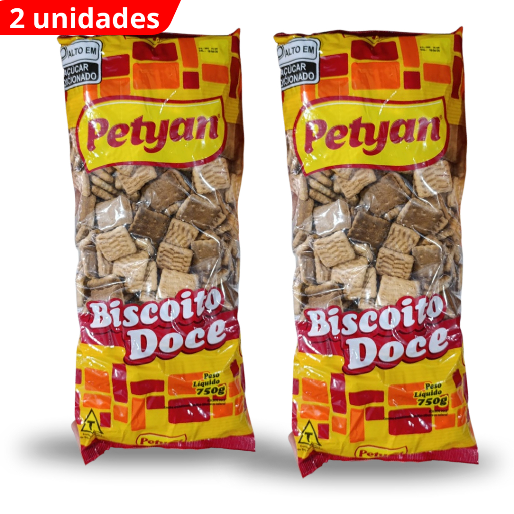 Kit 2 Biscoito Doce 1,5Kg Petyan da Bahia Original do Nordeste | Shopee ...