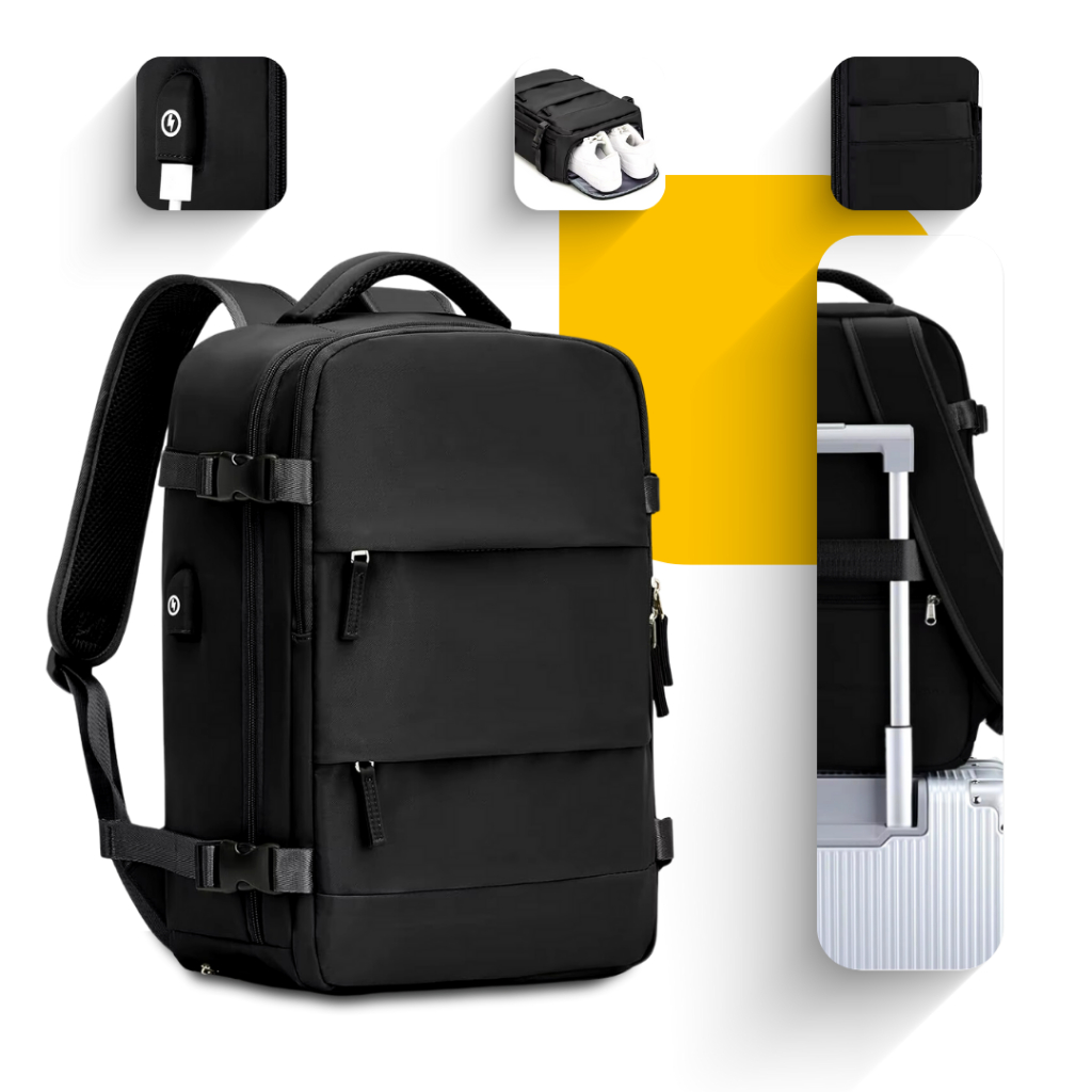 Mochila viral Laptop Viagem Escolar À Prova D'água Executiva Notebook ...