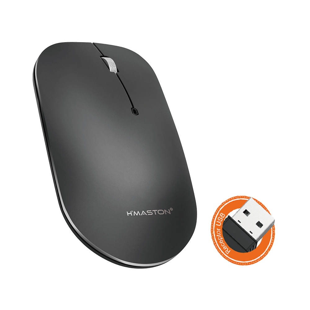Mouse Sem Fio 2.4Ghz Óptico SHA-08 H'maston Wireless Bluetooth Receptor ...