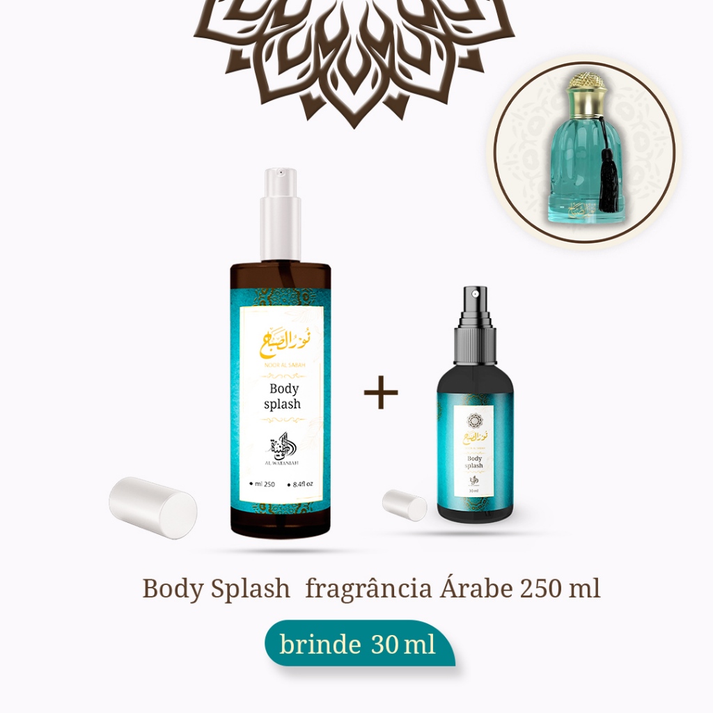 Body splash Noor Al Sabah de Al Wataniah 250ml + Frasco spray 30ml ...