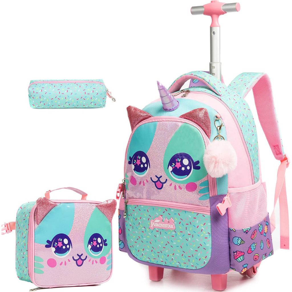 Mochila Infantil Menino Menina Escolar Mochilas Rodinha Mochila De ...