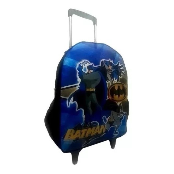 Mochila Com Rodinha Batman Em Lona- Meninos- Escolar | Shopee Brasil