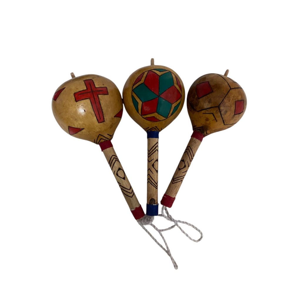 20 Maraca Indio Cabaça Artesanal Indígena Exclusiva | Shopee Brasil
