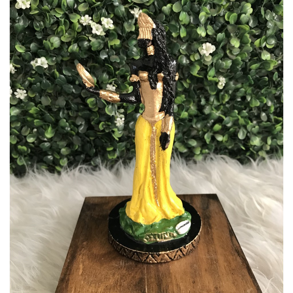 Estatueta Oxum Orixá Da Riqueza Em Resina 15cm Imagem Decorativo ...