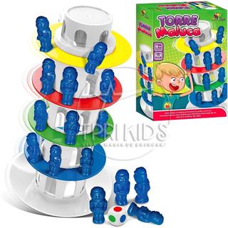 Torre Maluca Jogo Equilíbrio Brinquedo Infantil Tabuleiro Empilhar ...