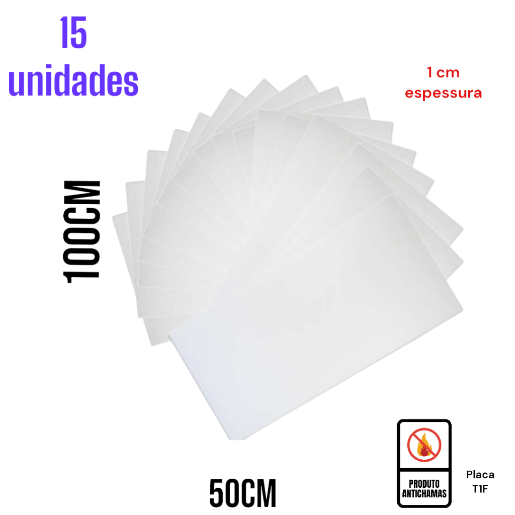 10 Placas Isopor Antichamas EPS 10 mm isolamento térmico 1,00x0,50 - Kit C/10 unidades | Shopee ...