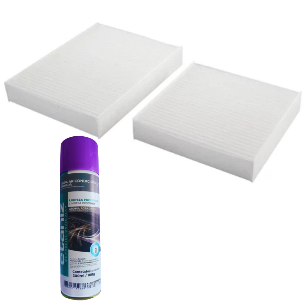 Filtro de Ar Condicionado Citroen C3 2012 até 2020 + Higienizador CES ...