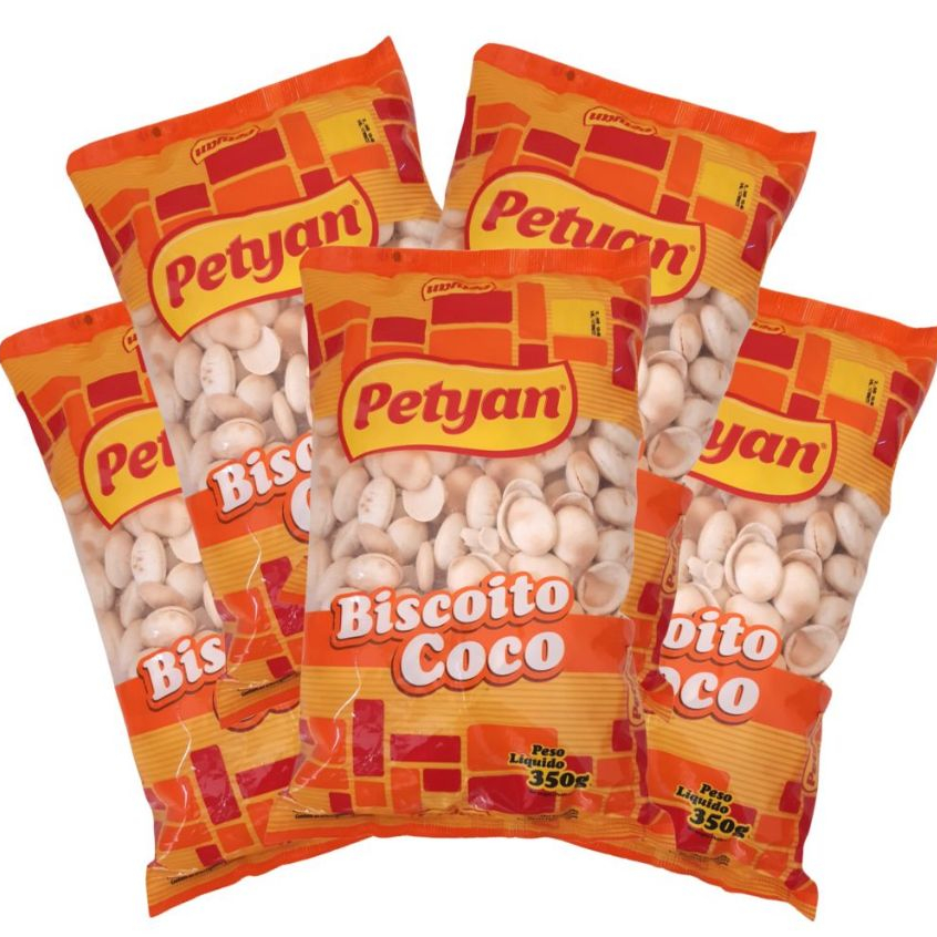 15 Biscoitos Coco Pocazoi Petyan 350g Da Bahia bolacha Coquinho ...