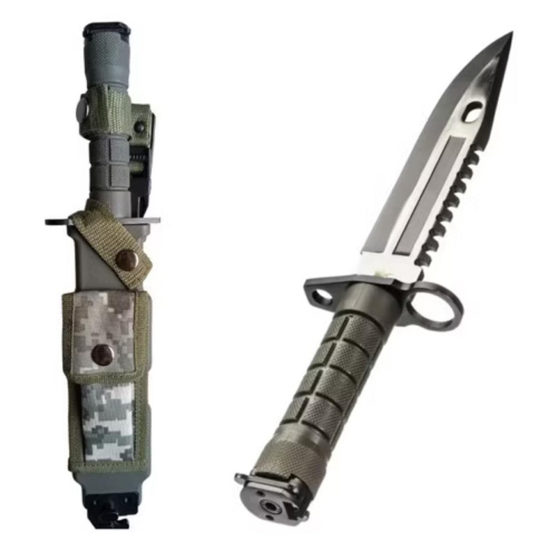 FACA TATICA MILITAR BAIONETA TAUE D-80 | Shopee Brasil
