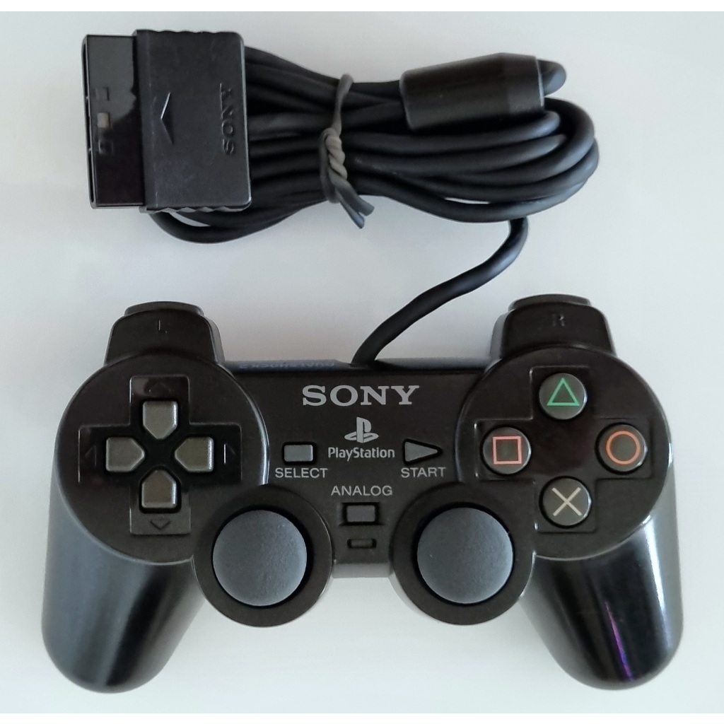 Controle De Ps2 Preto Serie H Original | Shopee Brasil