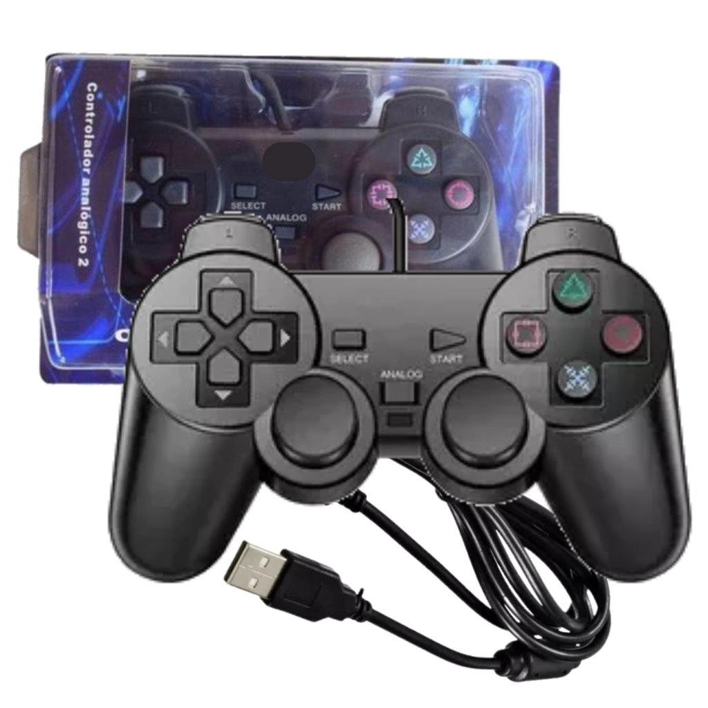 Controle USB Joystick Pc Notebook Computador Estilo Ps2 Com Fio Pc ...