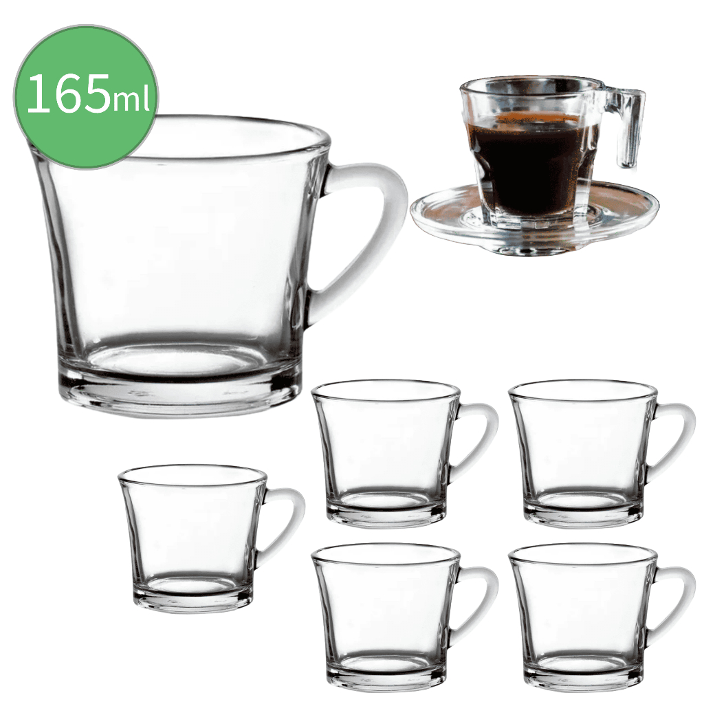 Xícara de Vidro Transparente 165ml - Em casa tem glass | Shopee Brasil
