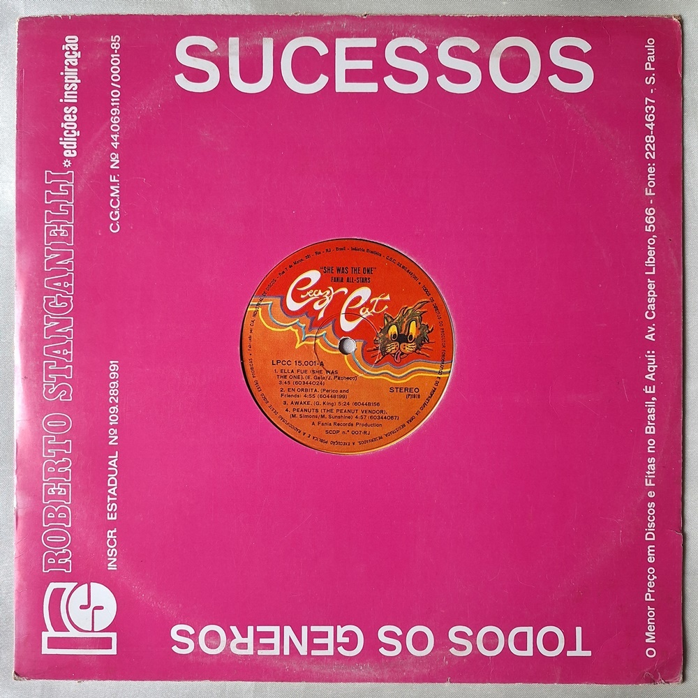 DISCO DE VINIL LP - FANIA ALL-STARS – SHE WAS THE ONE (1978) (DISCO ...