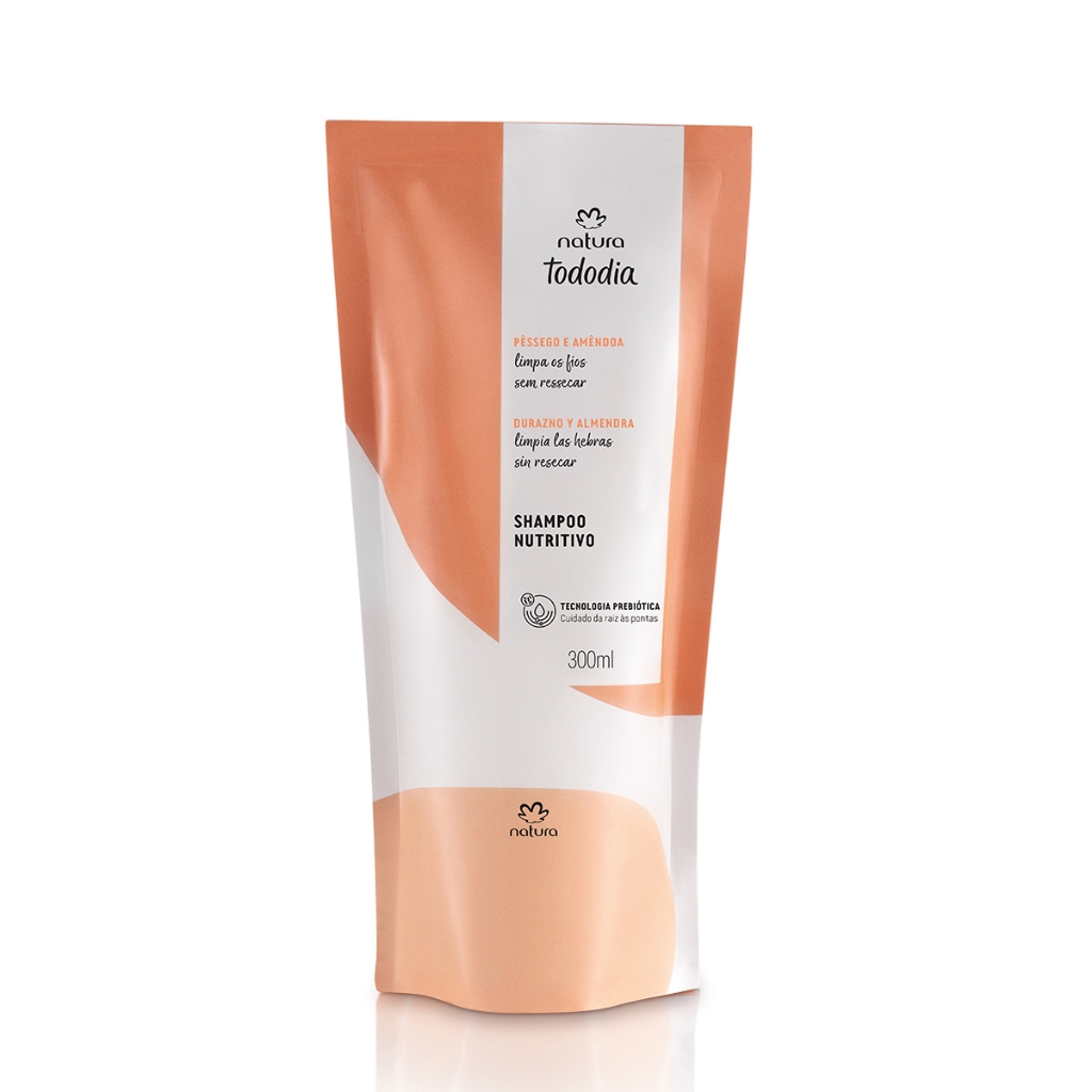 Refil Shampoo Nutritivo Natura Tododia Pêssego e Amêndoa 300ml | Shopee ...
