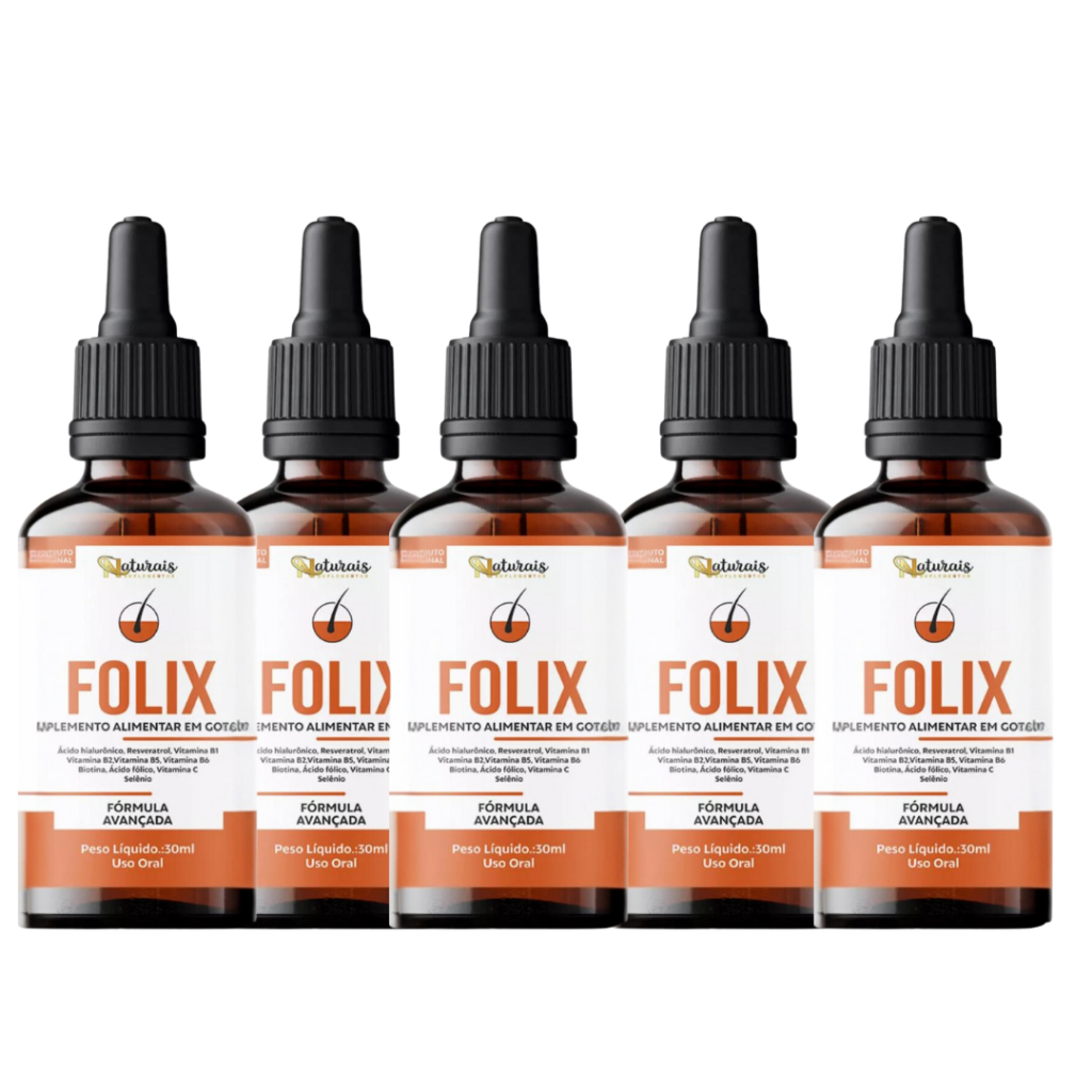 5 frascos originais de folix | Shopee Brasil