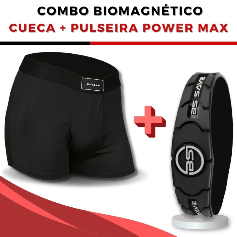COMBO Cueca Magnética + Pulseira Magnética com Infravermelho Longo ...