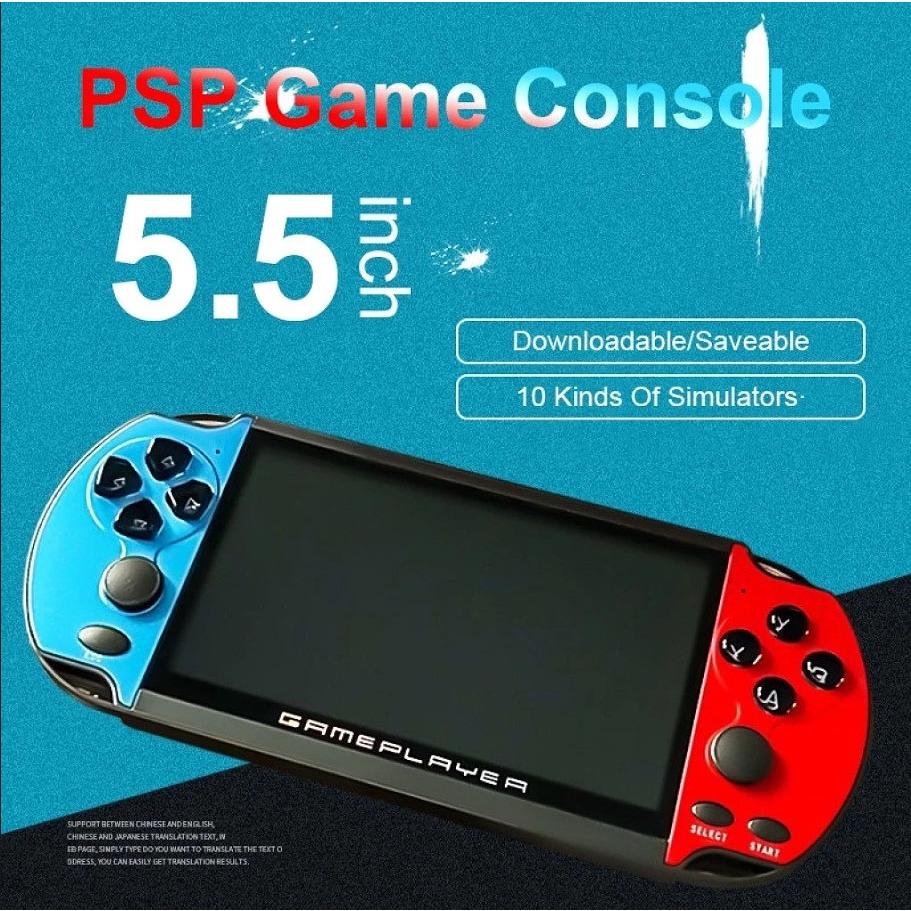Psp X12/X7 Plus/A-8298 Video Game Console Portátil GBA SFC Handheld ...