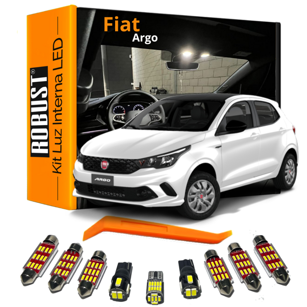 Kit Led Interno Fiat Argo Lampadas Premium Alta Performance | Shopee Brasil