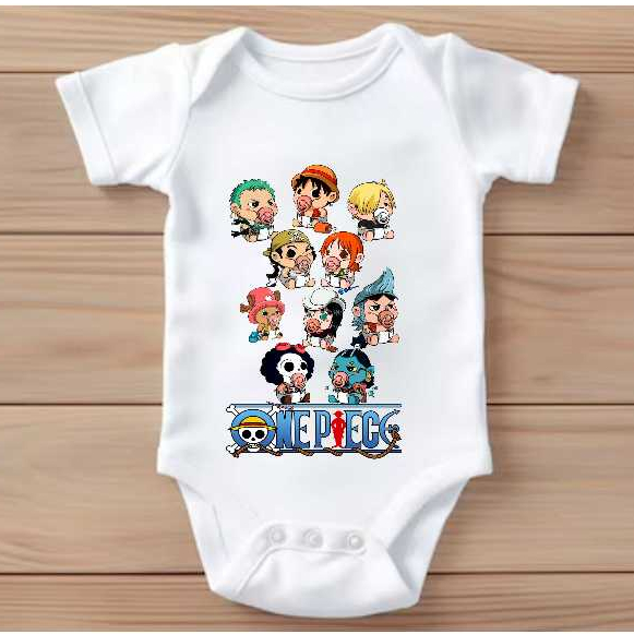Body para Bebê Mugiwaras One Piece Baby Luffy Zoro Sanji Chopper Anime ...