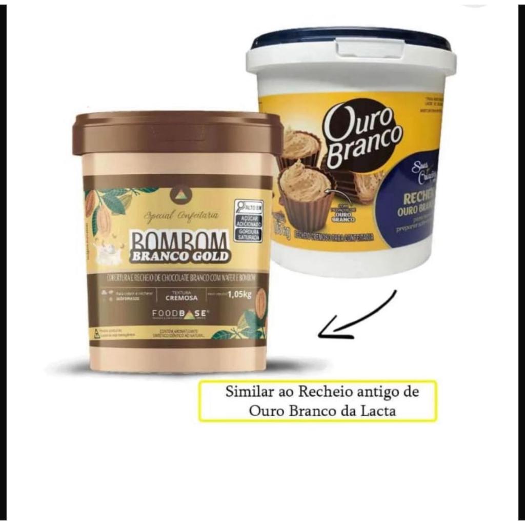 RECHEIO CHOKO BOMBOM BRANCO (Sim. OURO BRANCO) FOOD BASE 3KG | Shopee Brasil
