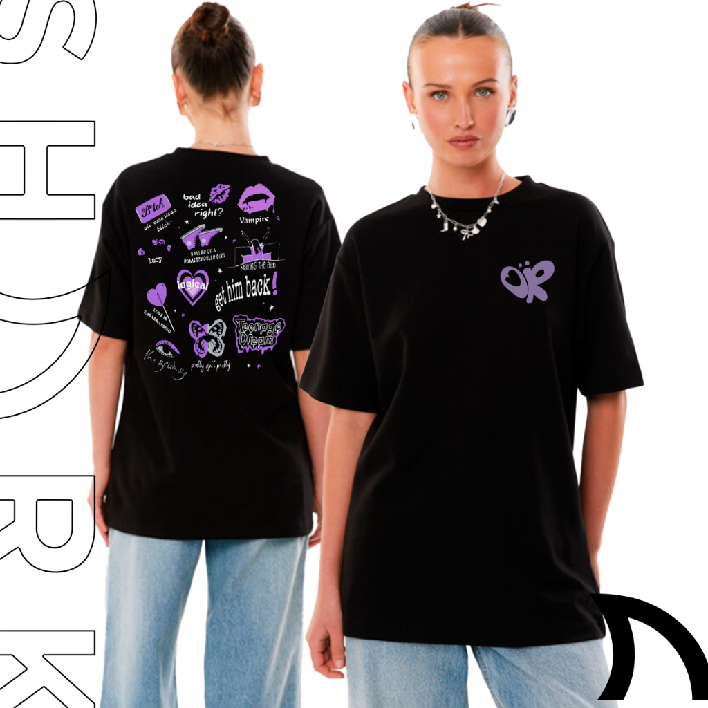 Camiseta Olivia Rodrigo Estilo Moda Gringa Cantora Americana Algodao ...
