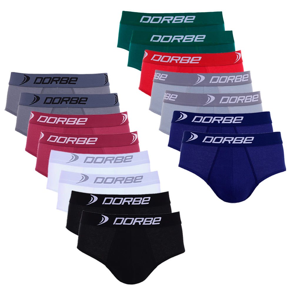 Kit 15 Cuecas Slip Algodão Dorbe Original Masculina Cueca Cotton Tradicional Cavada Masculino ...