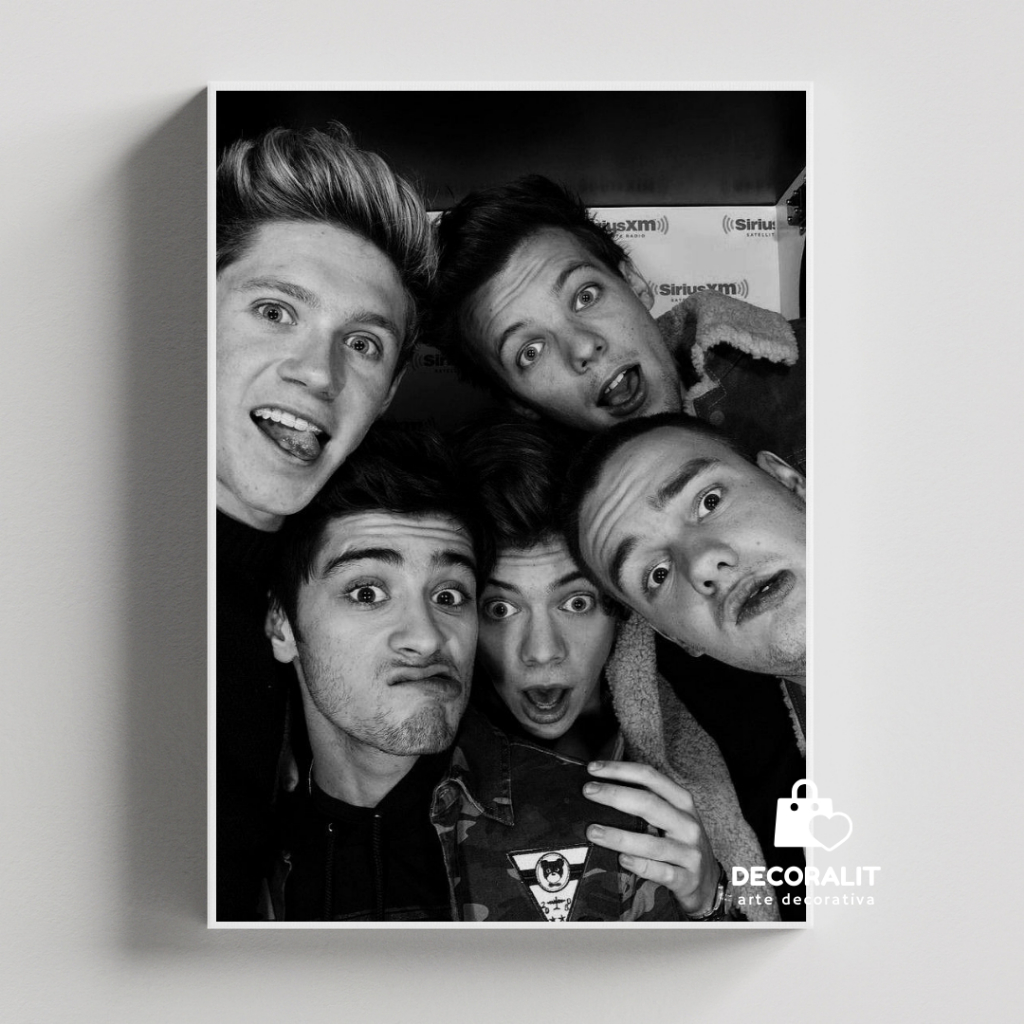 Quadro Placa Decorativa One Direction em MDF 28x20cm ou Moldura Vários ...