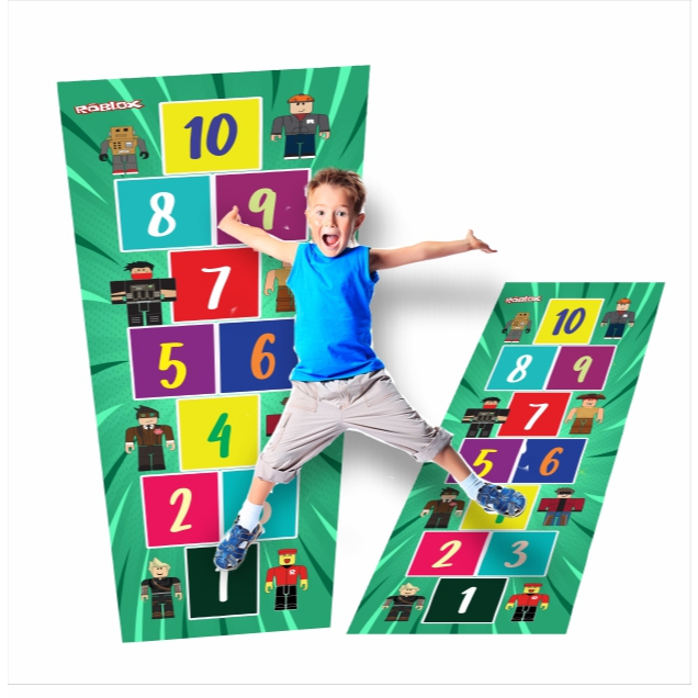 Tapete Jogo da Amarelinha Infantil Em Lona Roblox, Presente Natal ...
