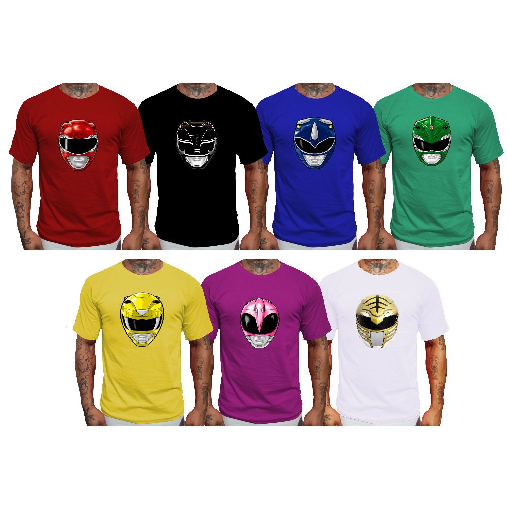 Camiseta Power Rangers | Shopee Brasil