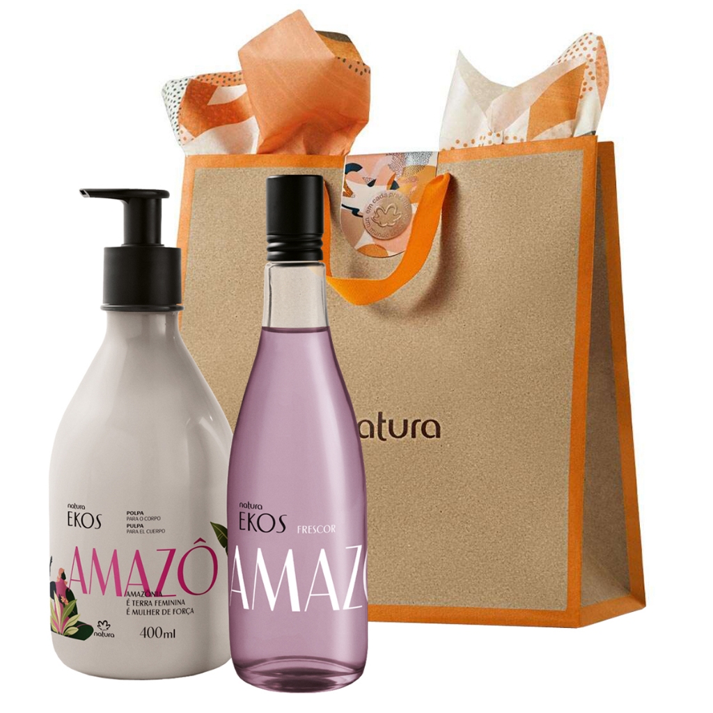 Kit Colônia Ekos Amazô (Perfume, Hidratante, SP) Natura | Shopee Brasil