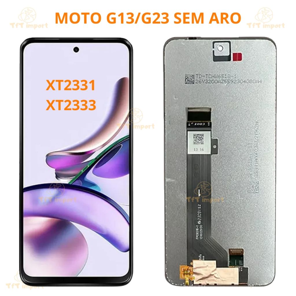 Tela Frontal Lcd Touch Motorola Moto G13/G23 Original Com Aro e Sem Aro ...