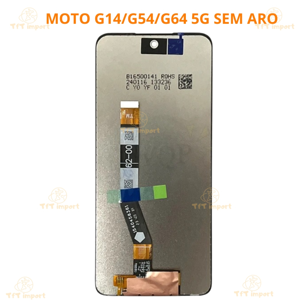Tela Frontal Lcd Touch Motorola Moto G14/G54/G64 5G Original Com Aro e ...
