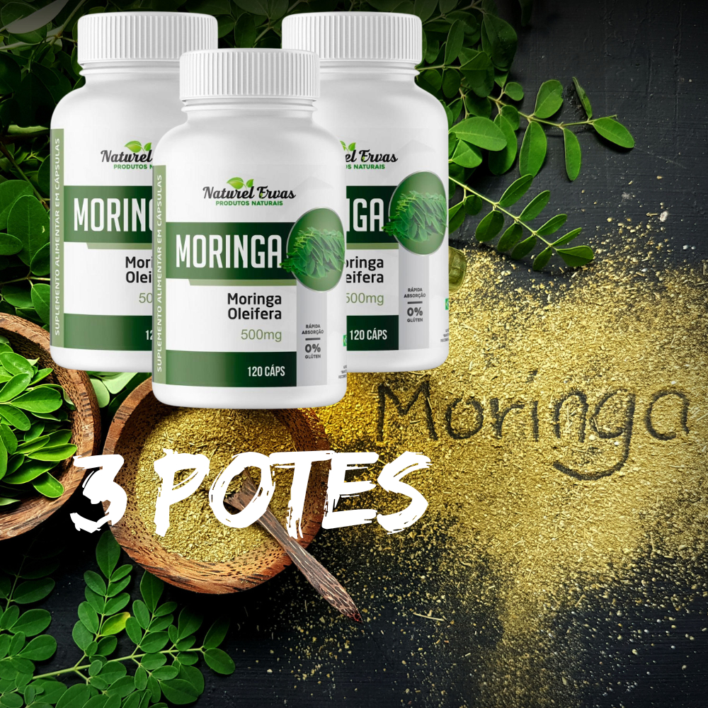 Moringa Planta Oleifera 500mg 120 Cápsulas 100% Pura Planta da Vida ...