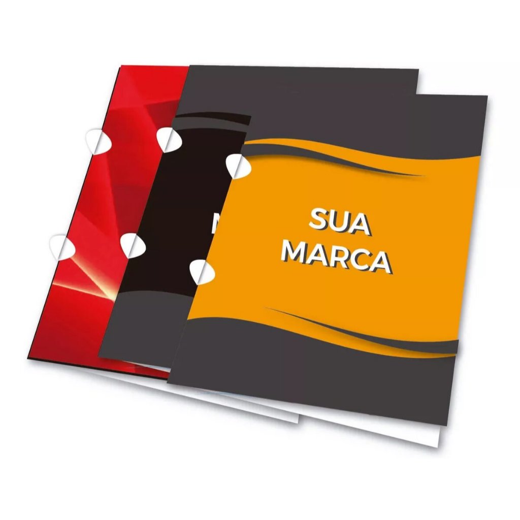 50 Pasta Personalizadas Papel Couchê 250g Documentos Arquivo | Shopee ...