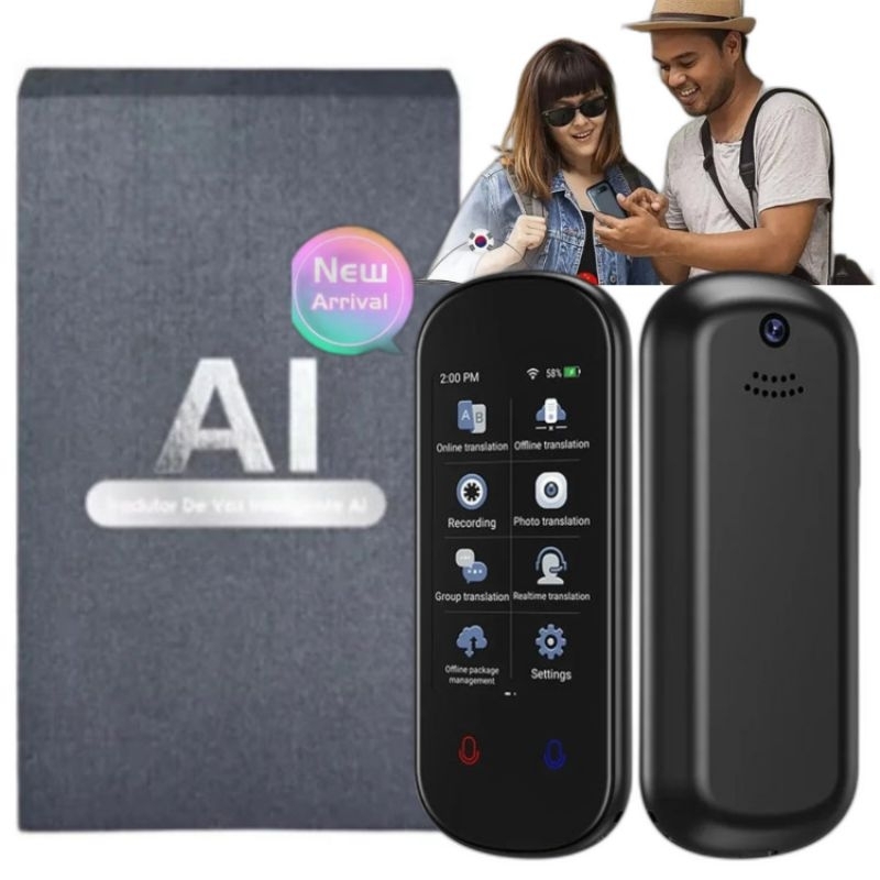 Tradutor Inteligente de Voz Multi-Idiomas | Shopee Brasil