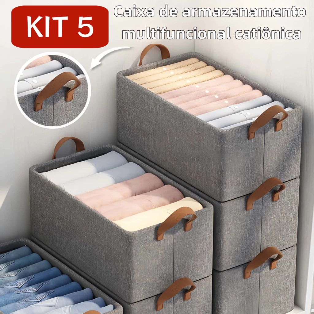Caixa De Armazenamento De Roupas Arrumados Grade Para Íntimas E Calças ...