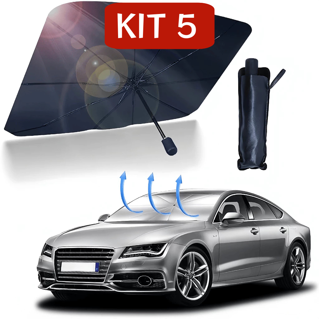 KIT Painel Guarda Sol Proteção Solar Uv Para-brisa Carro protetor solar ...