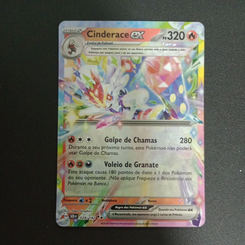 Cinderace Ex,carta pokémon original | Shopee Brasil