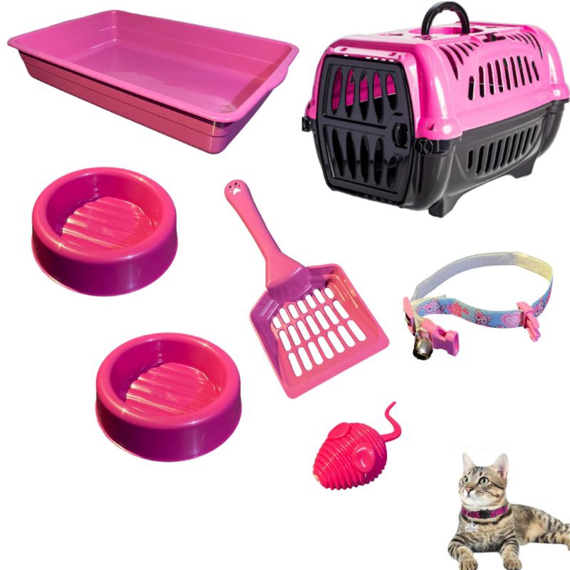 Kit Para Gato Caixa de Areia Completo Itens Para Gato Caixa de ...