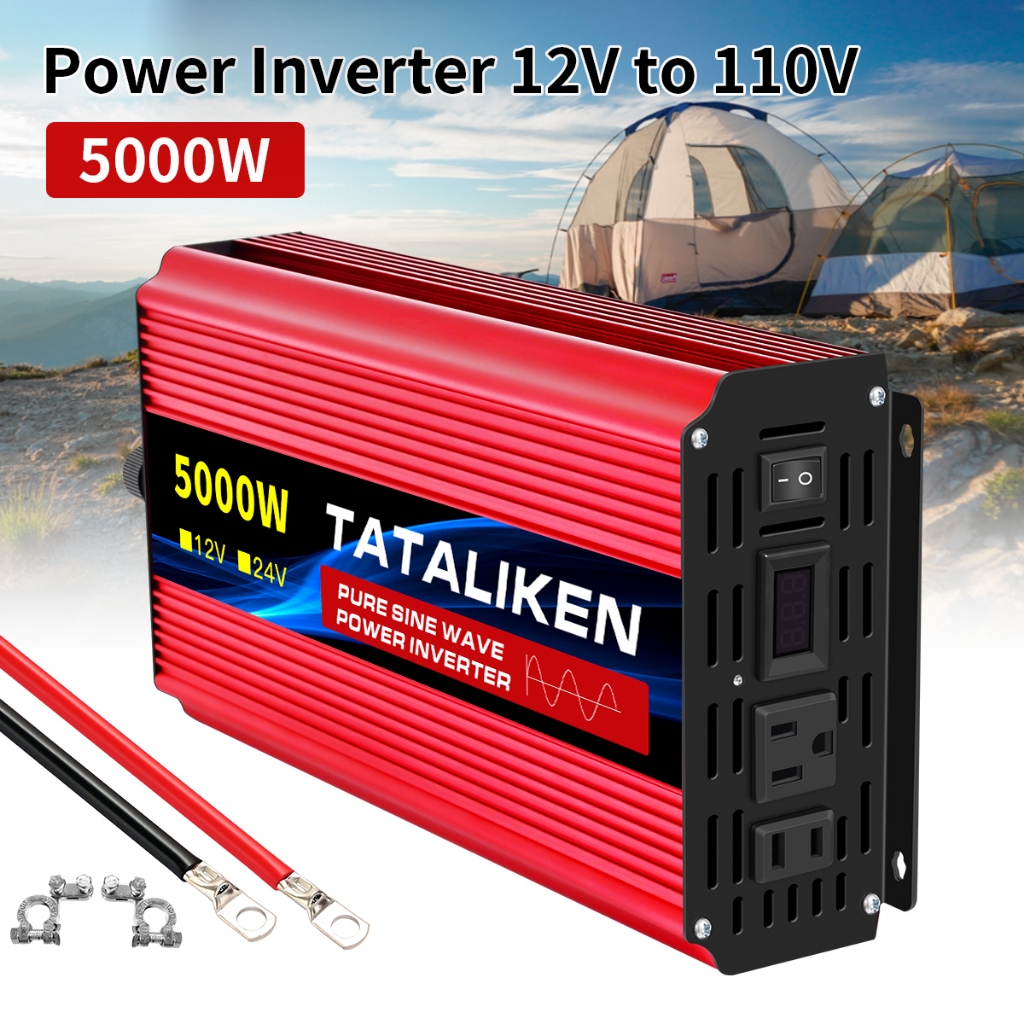 Inversor De Onda Senoidal Pura 12V/24V Para 110V 1600W 3000W 5000W Conversor De Potência ...