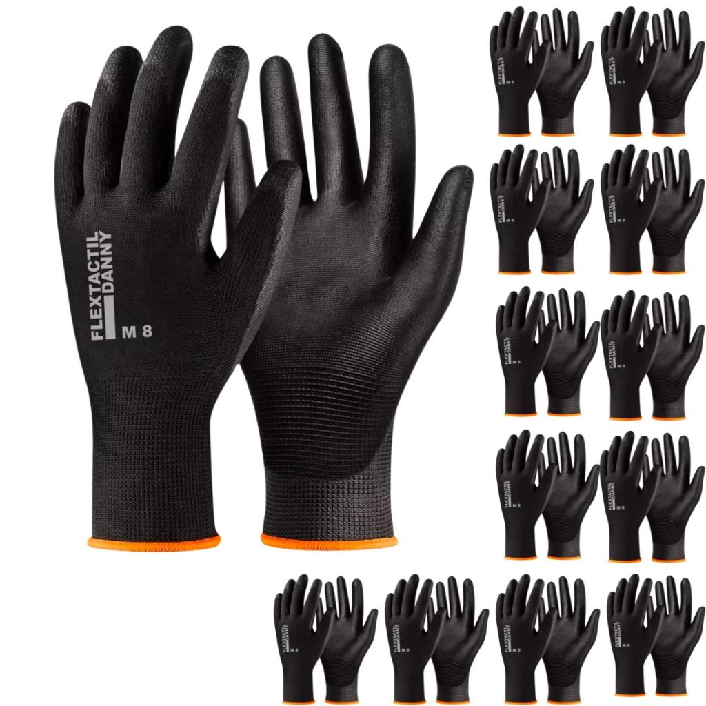 Kit 12 Pares Luva Danny Segurança Multitato Epi Mecânica Flextactil ...