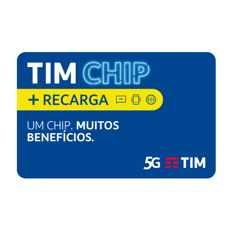 Tim Chip Pré Pago Com Recarga | Shopee Brasil